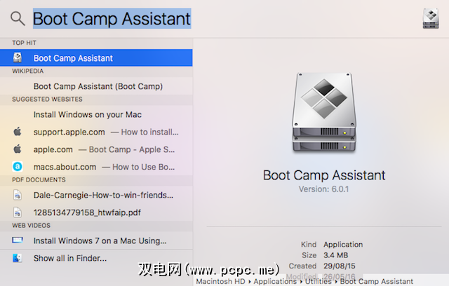 如何在Mac上创建可启动的Windows 10安装程序USB - 双电网(PCPC.ME)