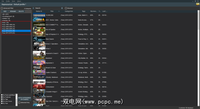 整理大型Steam库的最佳方法 - 双电网(PCPC.ME)