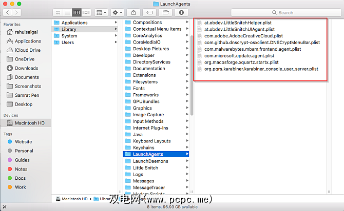 如何在Mac上捕获和删除隐藏的LaunchDaemon和LaunchAgents - 双电网(PCPC.ME)