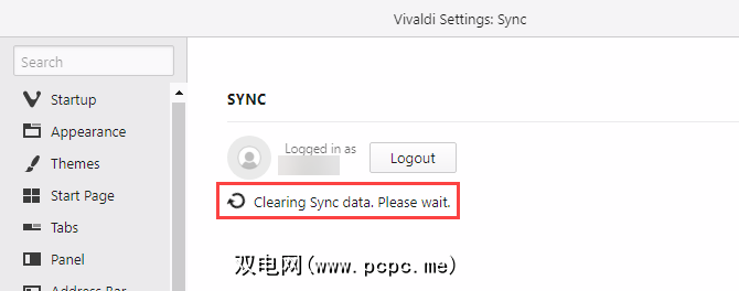 如何在Vivaldi中设置同步并同步浏览数据 - 双电网(PCPC.ME)