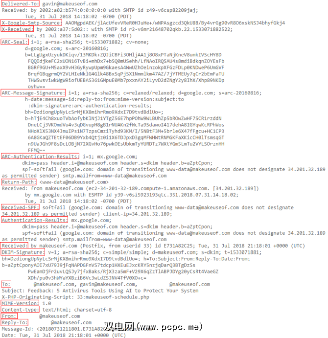 如何将电子邮件追溯到其源IP地址 - 双电网(PCPC.ME)