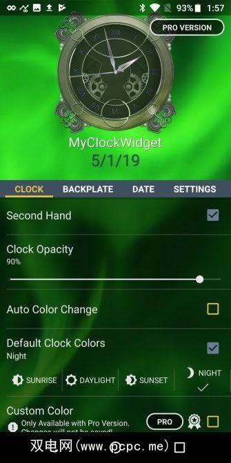 12种最好的免费Android Clock小部件，以时尚的风格讲述时间 - 双电网(PCPC.ME)